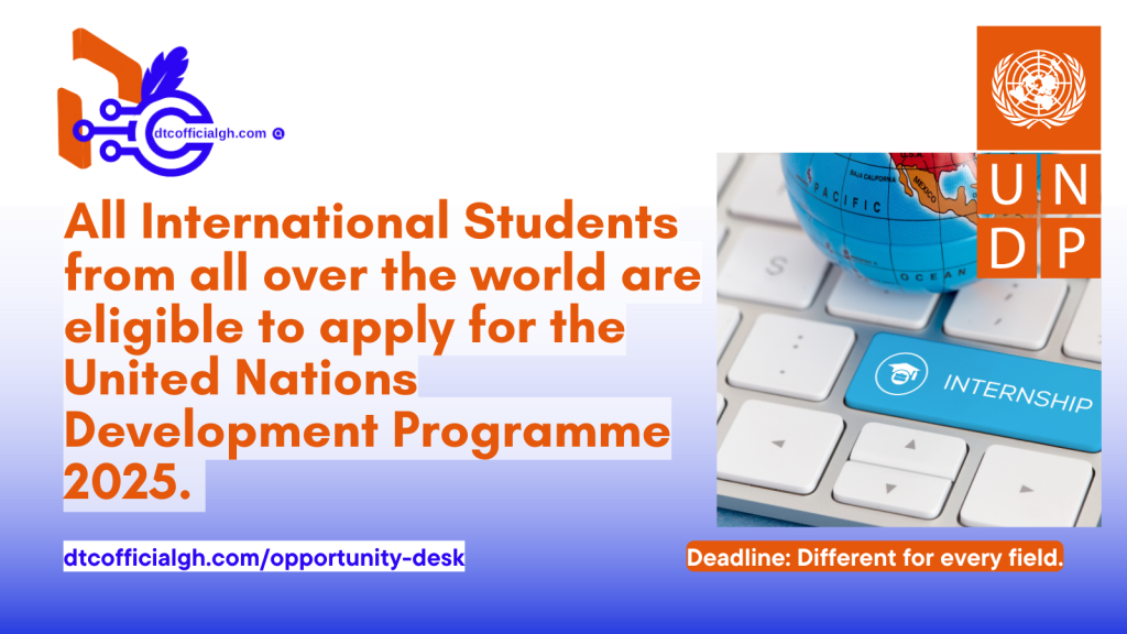 UNDP Paid Internship Program 2025-26 For International Students ...